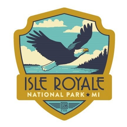 1517 ISRO Eagle emblem sticker | Isle Royale & Keweenaw Parks ...